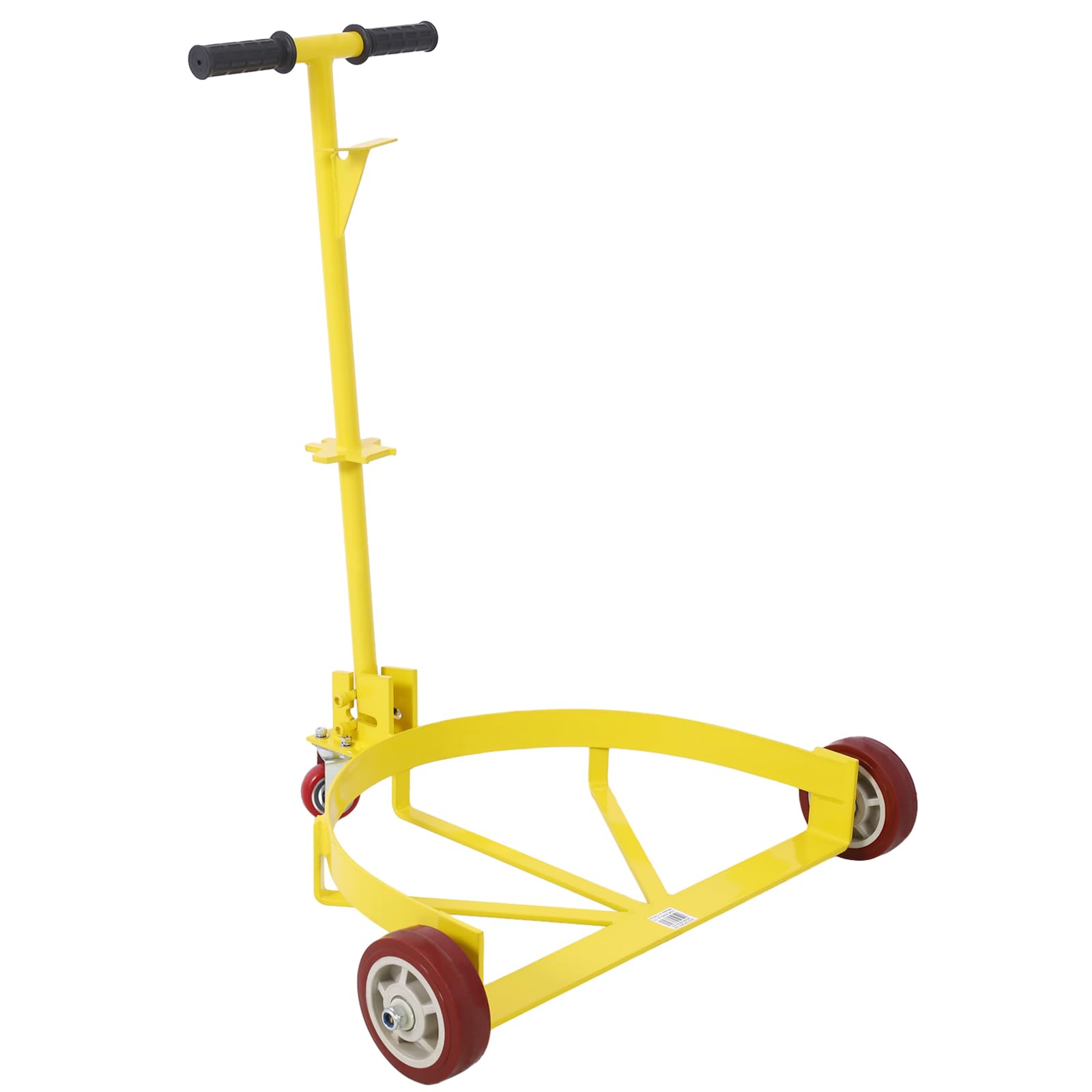 55 Gallon Drum Dolly 1pk - 1200 lb Capacity Oil Barrel Drum Roller Cart - Low Profile Steel Oil Drum Caddy，Yellow