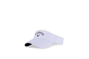 callaway golf women's liquid metal visor collection headwear (white/gunmetal)