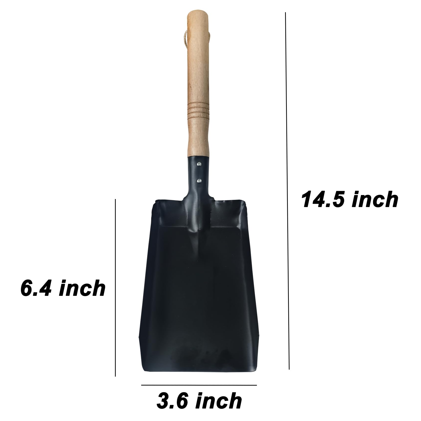 Fireplace Shovel 15"- Ash Shovel-Fireplace Scoop-Gardening Shovel- Coal Shovel