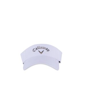 Callaway Golf Women's Liquid Metal Visor Collection Headwear (White/Gunmetal)