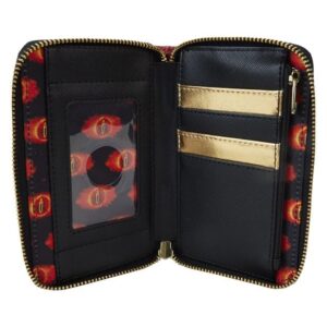 Loungefly Lord of the Rings The One Ring Zip Around Wallet, Black