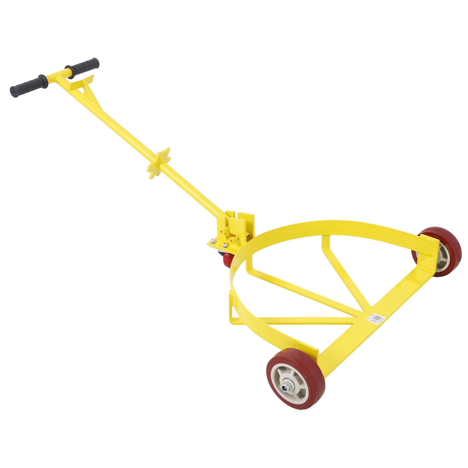 55 Gallon Drum Dolly 1pk - 1200 lb Capacity Oil Barrel Drum Roller Cart - Low Profile Steel Oil Drum Caddy，Yellow