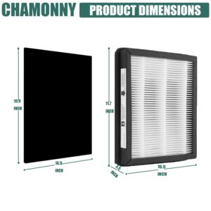 CHAMONNY IAF-H-100B Idylis Replacement Filter B, Compatible with Idylis AC-2125, AC-2126, IAP-10-150, IAP-10-125, IAP-10-050, IAPC-40-140 Air Purifiers, 2 H13 True HEPA Filters + 4 Pre-Filters