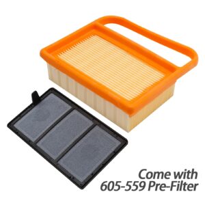 Zreneyfex 3 Pcs Air Filter with Pre Filter Compatible with Stihl 4238 140 4402 4238 141 0300 4238 140 4403 4238 140 4404 4238 140 4401 Compatible with Stihl TS410 TS410Z TS420 TS420Z TS500i TS480