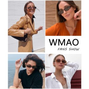 2Pcs Retro Oval Sunglasses for Women Men Trendy UV400 Small Vintage Shades 90's Style Sun Glasses