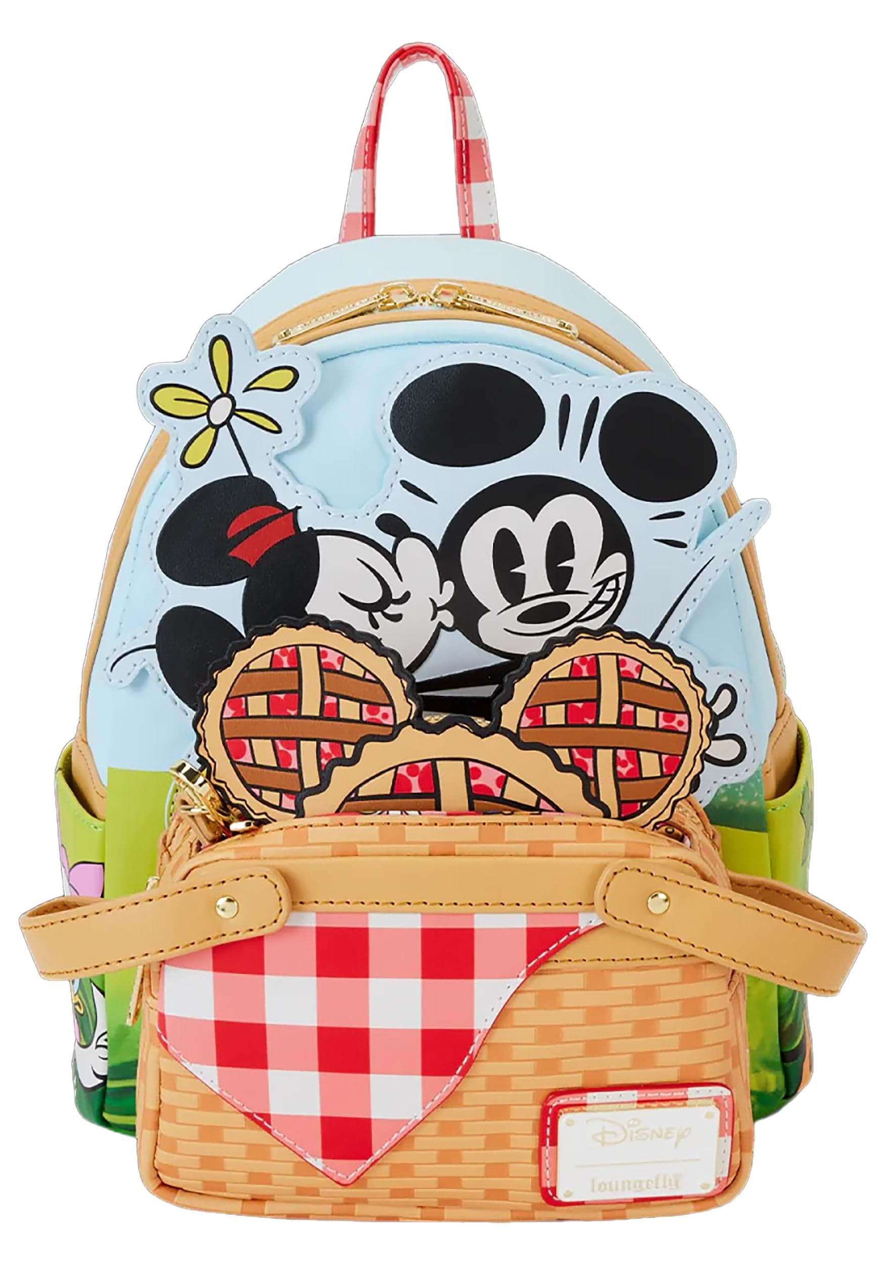 Loungefly Disney Mickey and Friends Picnic Basket Mini Backpack with Coin Bag