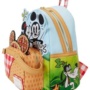 Loungefly Disney Mickey and Friends Picnic Basket Mini Backpack with Coin Bag