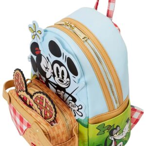 Loungefly Disney Mickey and Friends Picnic Basket Mini Backpack with Coin Bag