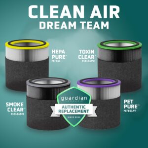 GermGuardian FLT15CB4 Genuine Carbon Filter Replacements for AirSafe Series and AC151 Air Purifier, 4-Pack