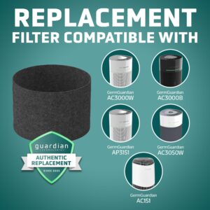 GermGuardian FLT15CB4 Genuine Carbon Filter Replacements for AirSafe Series and AC151 Air Purifier, 4-Pack