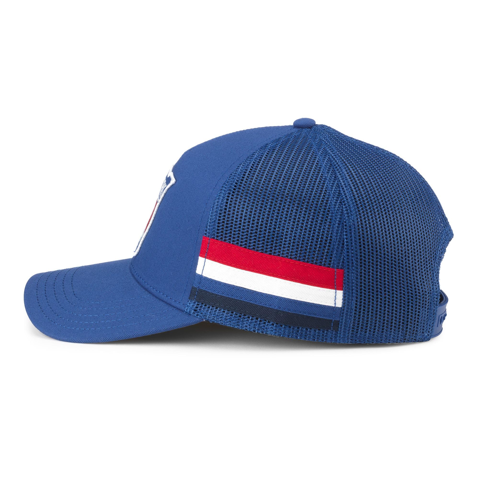 AMERICAN NEEDLE New York Rangers NHL Hotfoot Adjustable Snapback Baseball Hat, Royal Blue (23018A-NYR-ROY)