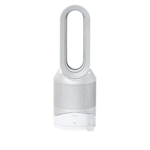 dyson pure hot + cool desk purifier, purifying heater + fan, white and silver, non-wifi with remote, hp01 (renewed)