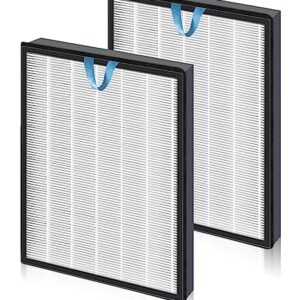 Vital 200S Replacement Filter for Vital 200S Air Purifier, Enhanced Version 3-in-1 H13 Ture HEPA, High-Efficiency Activated Carbon Filter, Compared to Part # Vital 200S-RF, 2 Pack, White