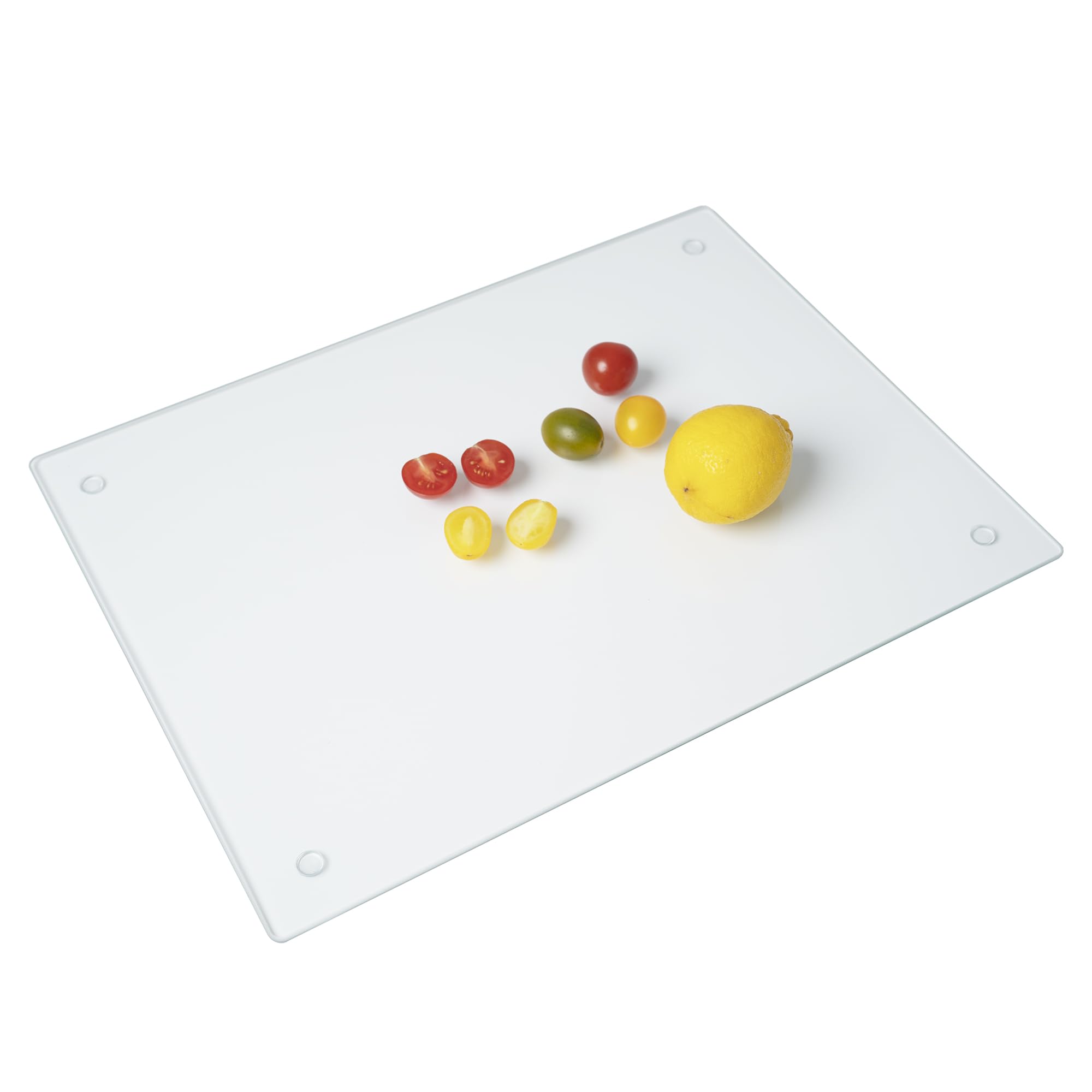 Phore Tempered Glass Cutting Board for Kitchen, Dishwasher Safe, Clear Cutting Board for Countertop, Scratch Resistant, Heat Resistant, Shatter Resistant(16"x12", Clear)