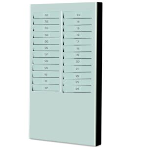 wall mounted time card rack, 24-pocket time card holder for office warehouse, attendance recorder