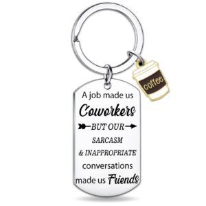 ichrati coworkers gifts for women friends funny coworker farewell going away leaving gift for womens men white elephant gifts for adults small colleague employee office christmas keychain