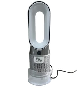 dyson pure hot + cool air purifier, heater + fan, wifi-enabled, remote control, white/silver, hp04 (renewed)