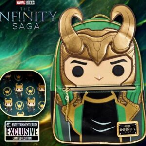 Loungefly Avengers Loki with Scepter Pop Mini-Backpack - Entertainment Earth Exclusive