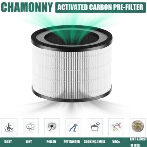 CHAMONNY MAF-02 Filter Replacement, Compatible with Miko IBUKI M Air Purifier MAF-02/970 Sqft, 3-in-1 H13 True HEPA Filter and Activated Carbon Filter, 2 Pack