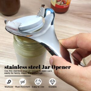 Bxgnip Mason Jar Opener No Lid Dents or Damage Multifunctional Jar Opener Easy Twist Manual Handheld Top Remover Bottle Opener Made For Lifetime