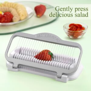 Egg Slicer for Hard Boiled Eggs Banana Slicer, Aluminium & Stainless Steel Wires Strawberry slicer Multipurpose Heavy Duty Dishwasher Safe Banana Cutter slicer