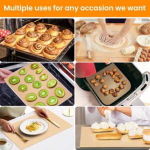 Silicone Baking Mat Roll - Best German Silicone - Heat Resistant Baking Macaron Bread Mat, Non-stick Pastry Mat, Reusable Dough Rolling Mat, Non Slip Countertop Protector Mat, Counter Mat, Oven Mat