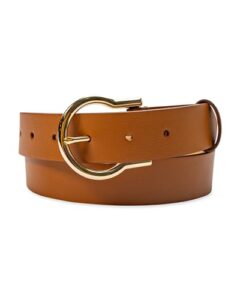 cole haan women's casual fashion belt, tan, medium