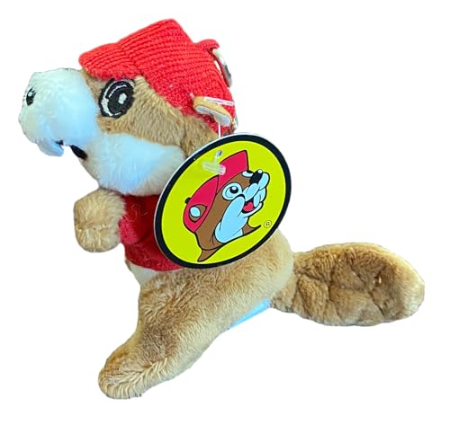 Buc-ee's Beavers 4" Mini Stuffed Plush Keychain Keyring Backpack Clip