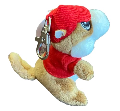 Buc-ee's Beavers 4" Mini Stuffed Plush Keychain Keyring Backpack Clip