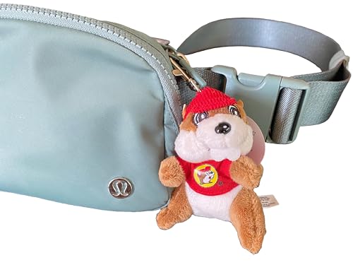 Buc-ee's Beavers 4" Mini Stuffed Plush Keychain Keyring Backpack Clip