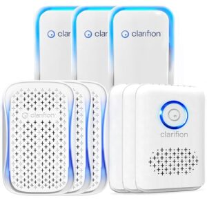 clarifion air ionizer (3 pack), clarifion dstx portable air purifier (3 pack) and clarifion odrx uv-c light sanitizer (3 pack) bundle