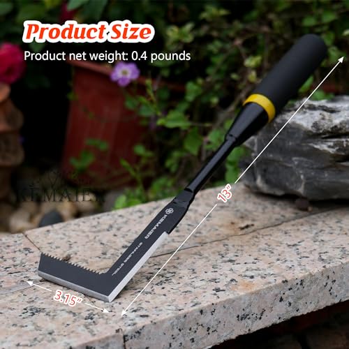 Kemaier Crack Weeder Tool Stainless Steel Versatile Weed Remover, Weeder, and Weed Puller for Heavy-Duty Garden Tasks