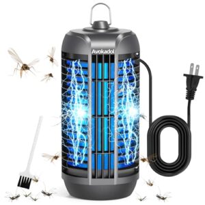 avokadol bug zapper outdoor indoor, 18w bulb mosquito zapper with 6.5 ft power cord, 4200v high powered fly trap indoor for home, mosquito trap cover 2100 sq.ft. -ideal for backyard, garden, patio.