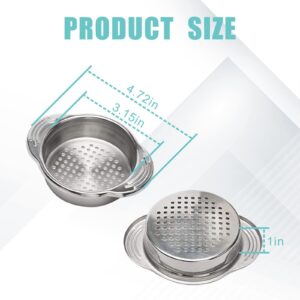 XFVFXZZ Tuna Strainer - Can Strainer - Food Strainer, Can Colander, Easy To Clean, Eco-friendly,Tuna Can Strainer Food-Grade(2 Pieces)