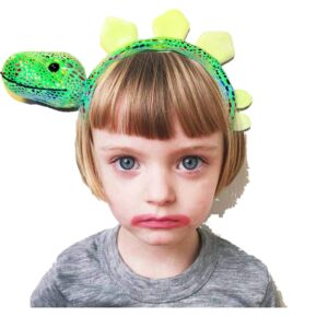 FR.Tooc Cute HeadbandHair Dinosaur Hair Hoop Plush Party Headpiece Hair Hoop Hair Band Party Cosplay Costume Props 4PCS 3D Cartoon Hair Decoration