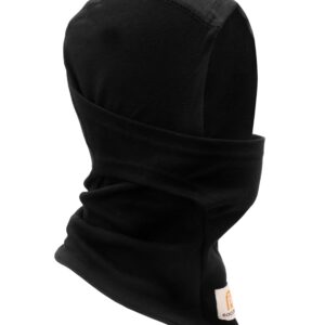 BOCOMAL FR Balaclava Flame Resistant Face Mask Hood Arc Rated 10oz Modacrylic Blend Black One Size