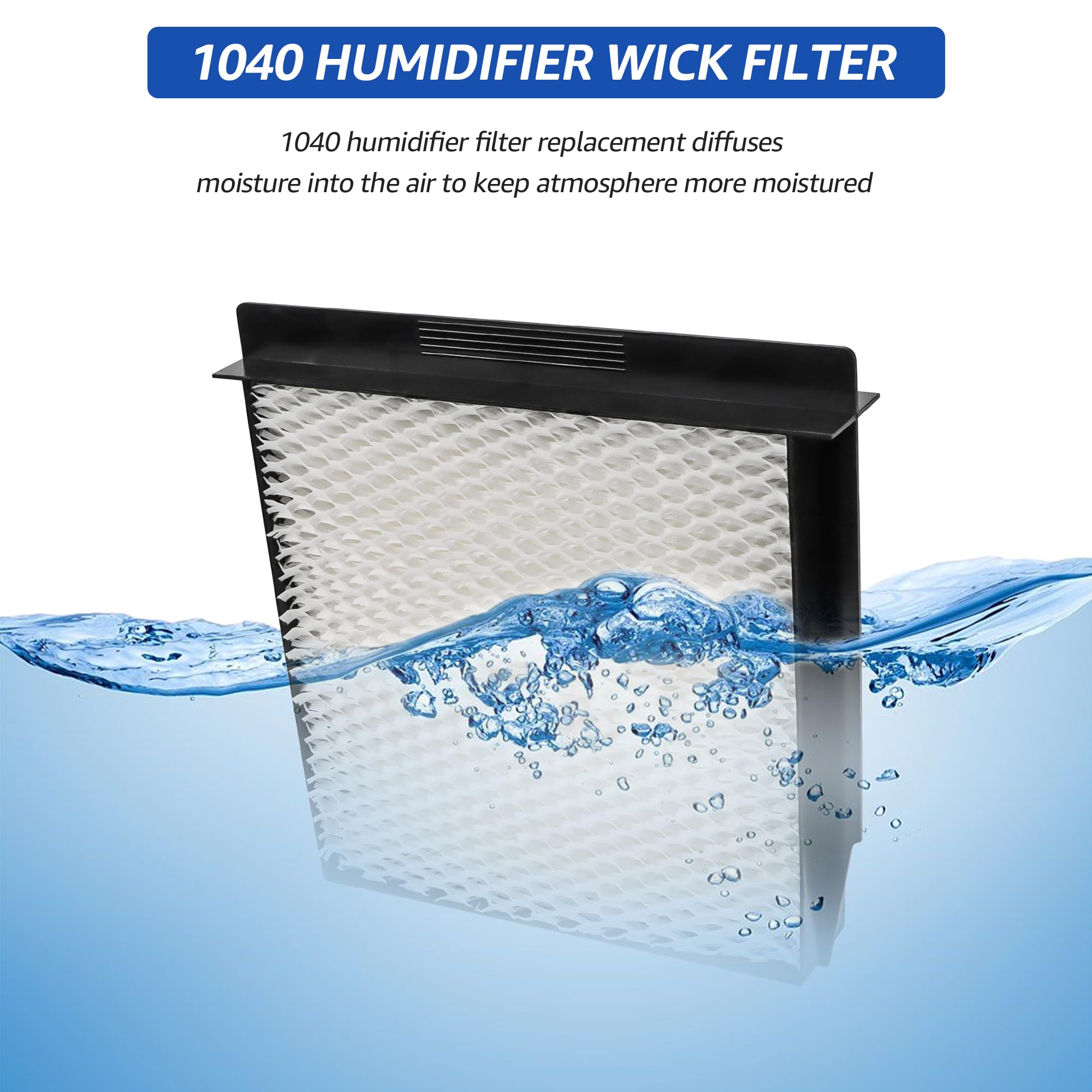 NISHCON 1040 Super Wick Humidifier Filter Replacement for Essick Air AIRCARE Humidifiers Filter B40 B40-C 3D6 100 5D6 700 7D6 100 D46 720 CM330AWHT CM330ABLK CM330DWHT CM330DBLK - 4 Pack