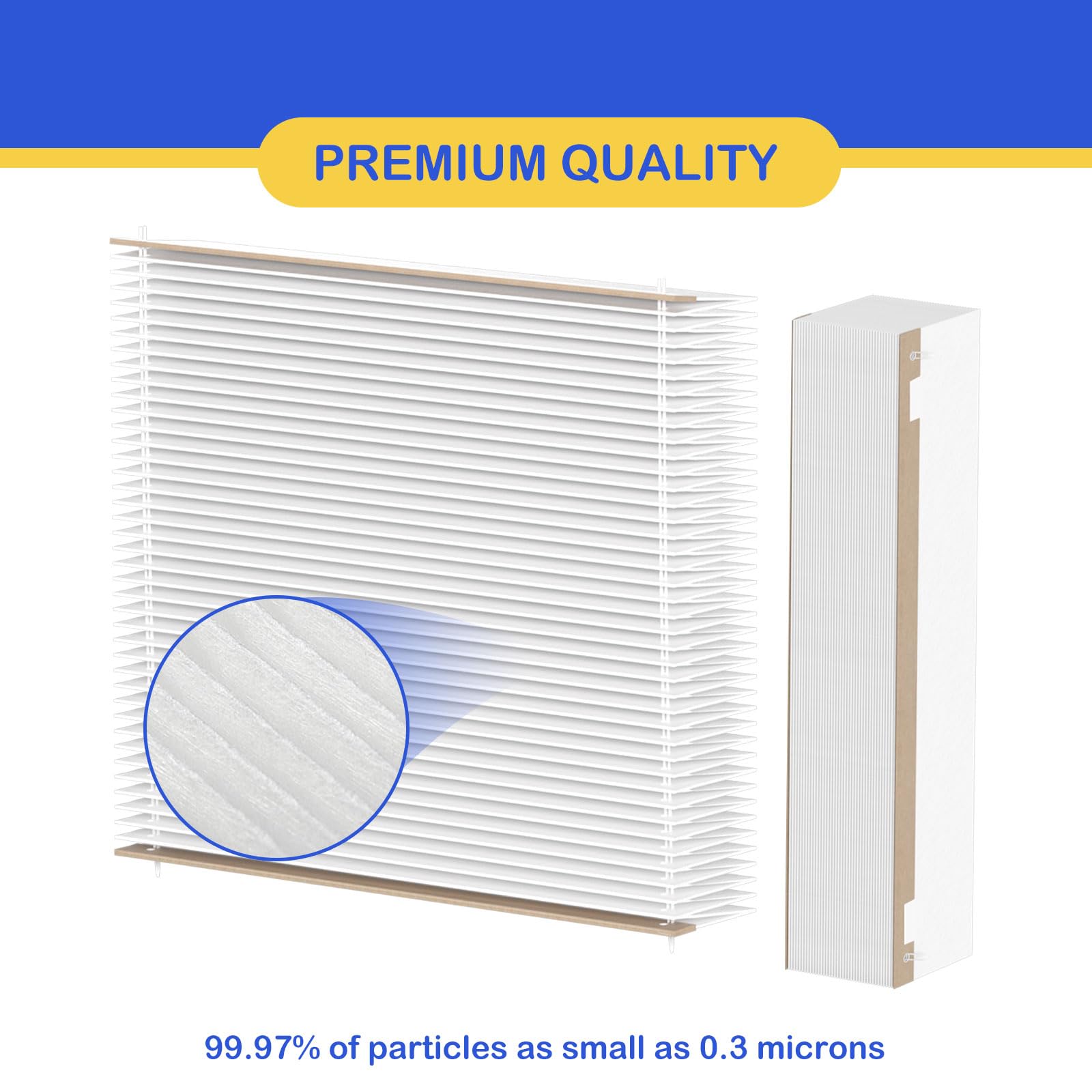 201 Air Filter Replacement Compatible with Aprilaire 2200 2250, Space Gard 2200 Air Cleaner Purifier and Lennox PMAC-20C X0445, Compare to Part #201, MERV-10 Air Filter, 2 Pack