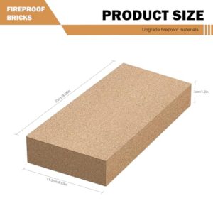 6PCS Fire Brick, Fire Bricks for Wood Stove, Size 9" X 4-1/2" X 1-1/4", Wood Stove Bricks, Fireplace Brick, Fire Bricks for Fireplace,Wood Stove.