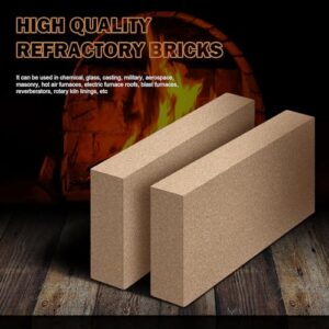 6PCS Fire Brick, Fire Bricks for Wood Stove, Size 9" X 4-1/2" X 1-1/4", Wood Stove Bricks, Fireplace Brick, Fire Bricks for Fireplace,Wood Stove.