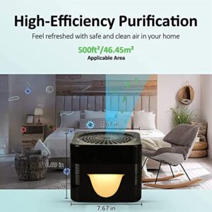 ap airpleasure 2-Pack Water-Based Purifier Air Washer, Air Revitalizer & Fresh Aire Freshener, Air Fresher with 6 LEDs Warm Color Bright Light for Large or Small Rooms