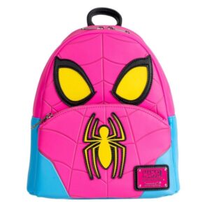 marvel spider-man cosplay glow-in-the-dark mini-backpack - entertainment earth exclusive