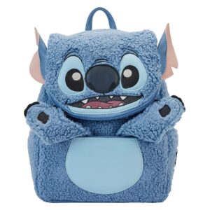 Loungefly Disney Stitch Plush Sherpa Mini Backpack