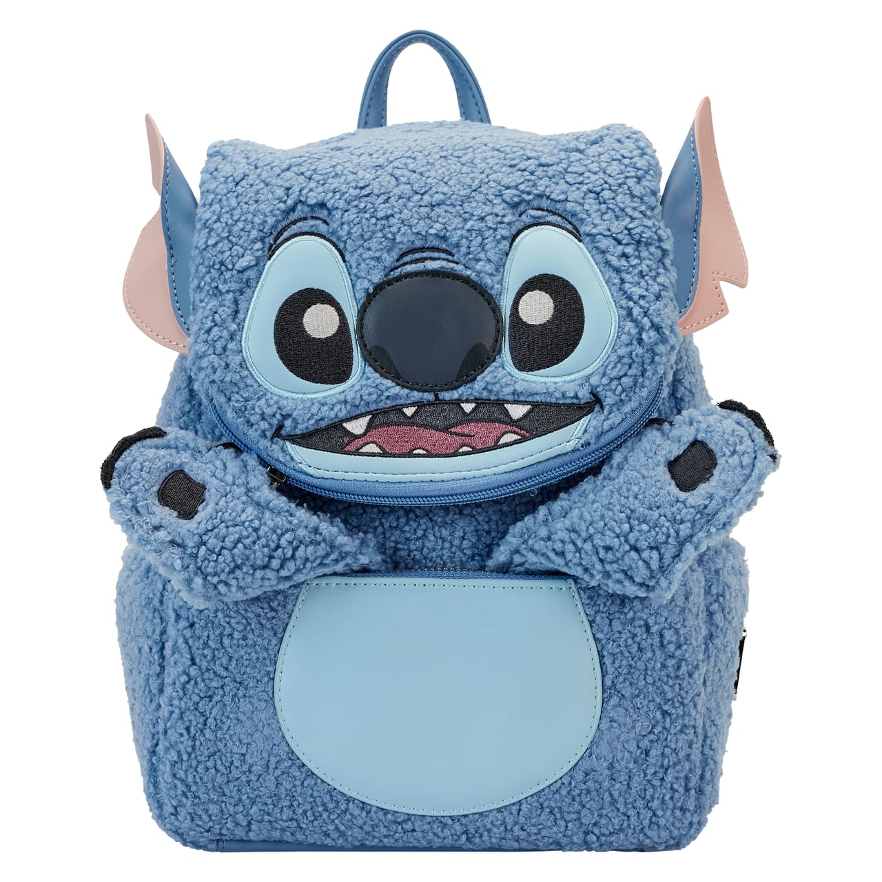 Loungefly Disney Stitch Plush Sherpa Mini Backpack