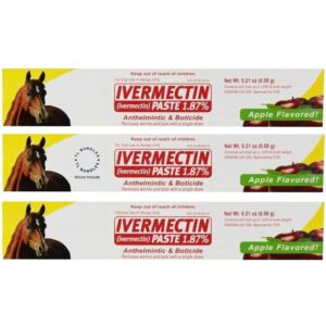 tl bundles ivermectin paste - horse wormer 6.08 grams (3-pack) sticker included