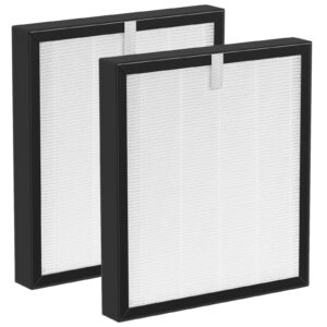 linniw tz-k2 replacement filter compatible with tolife air purifier tz-k2, 3-in-1 high-efficiency h13 hepa tz-k2 filter, activated carbon and pre-filter, tz-k2-a replacement filter, 2 pack