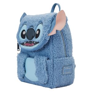 Loungefly Disney Stitch Plush Sherpa Mini Backpack