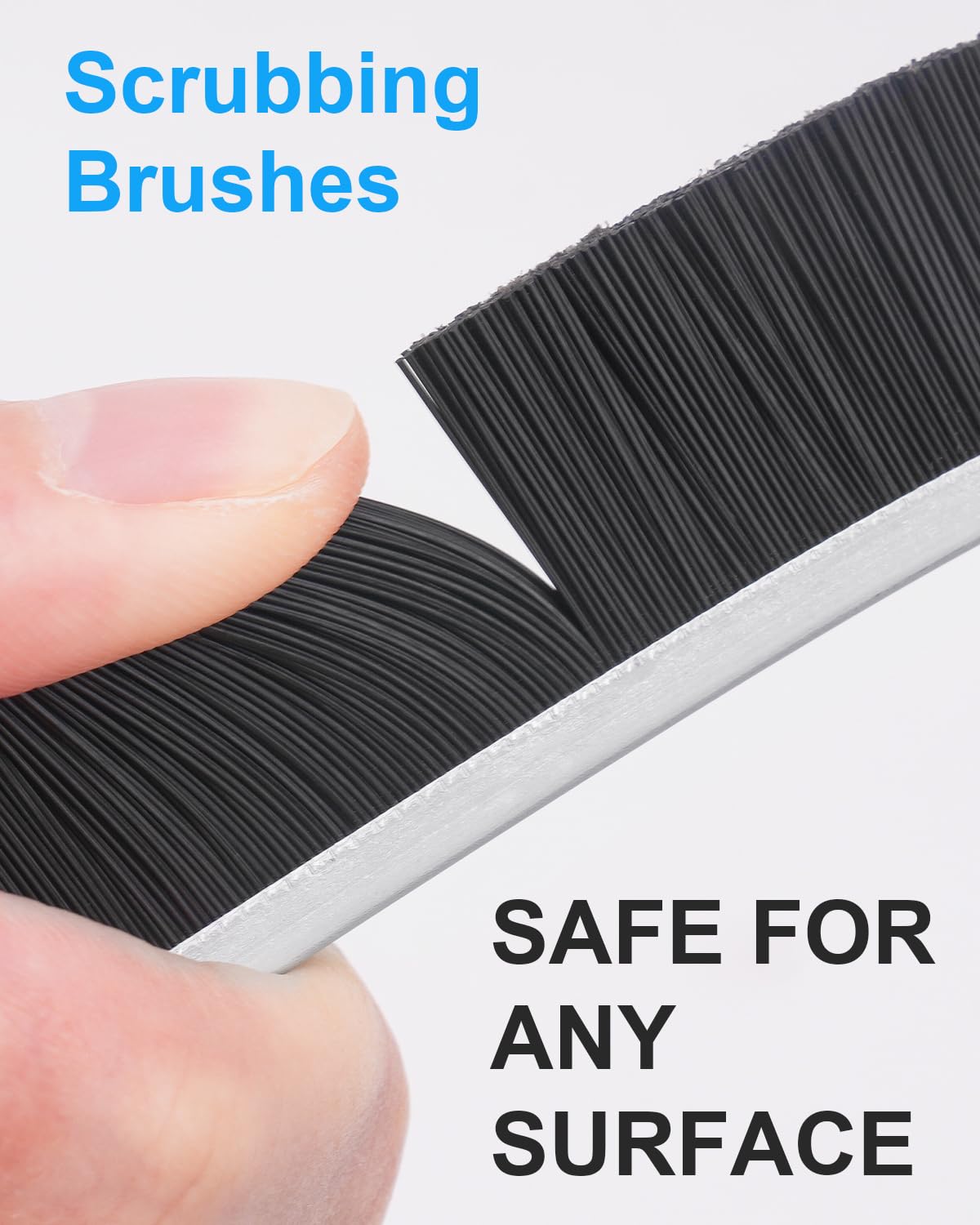 CODOGOY Crevice Cleaning Brush 3 Pack Multifunctional Gap Cleaning Brush Tool Bathroom Gap Brush Grout Cleaner Brush Hard Bristle Crevice Black Cleaning Brush