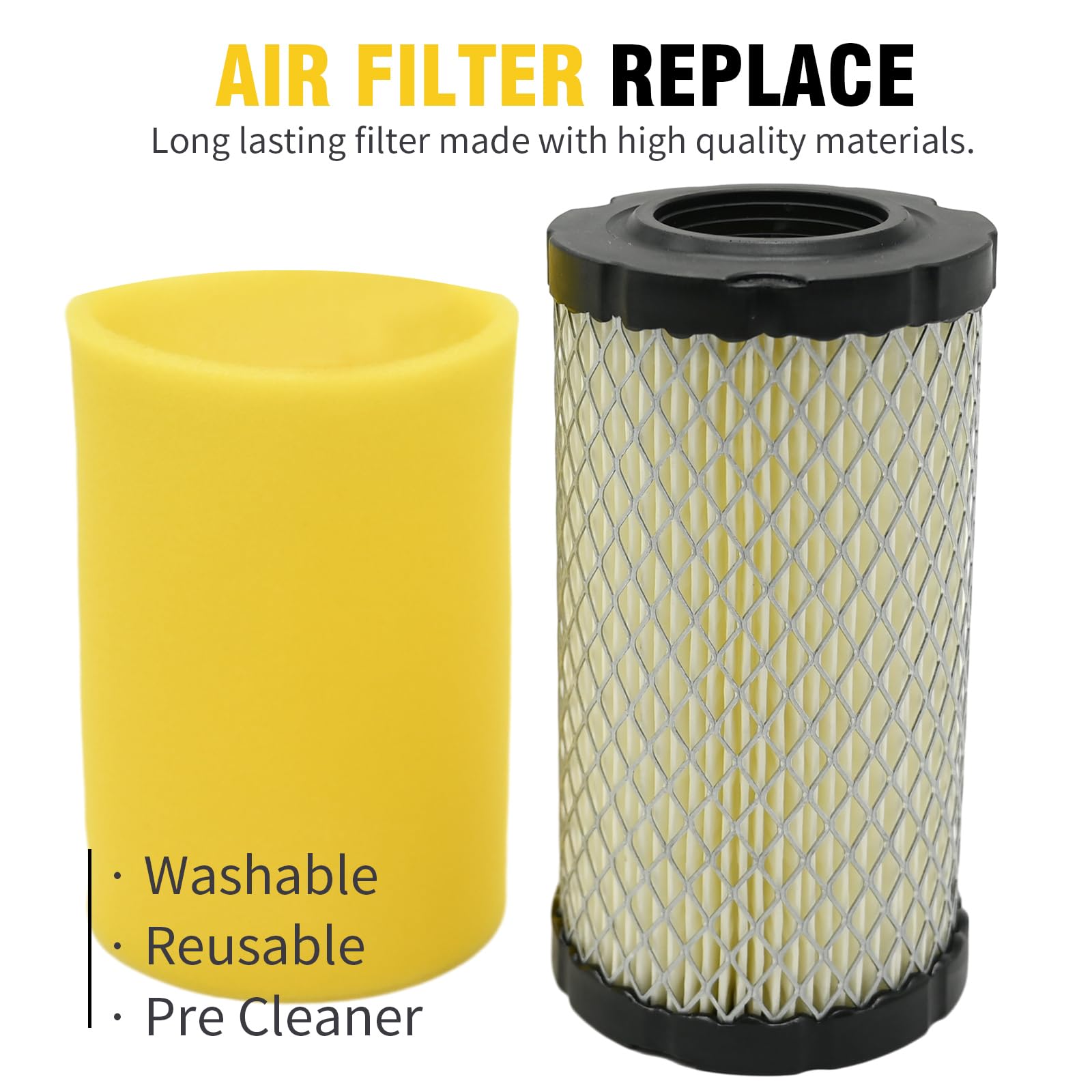 793569 Air Filter W/ 793685 Pre Filter Replacement for John Deere GY21055 MIU11511 Replacement for BS 4241 5415 793569 791630