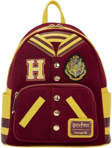 harry potter - hogwarts crest varsity jacket mini backpack, loungefly